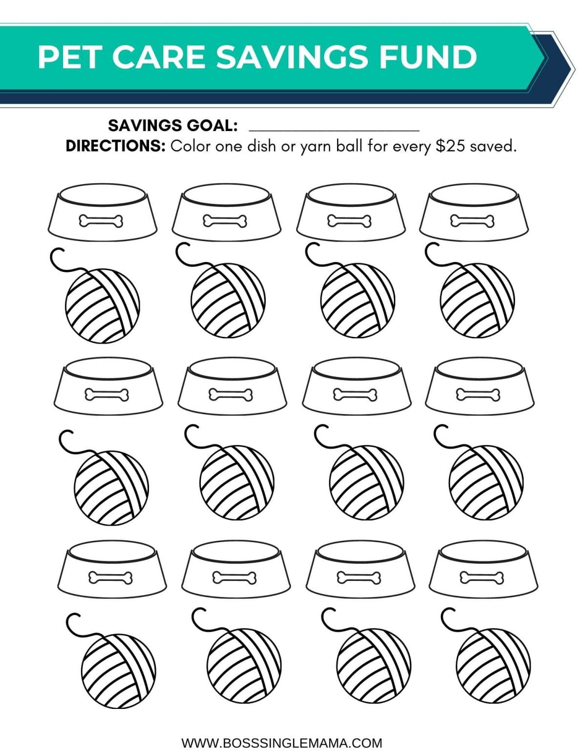 23 Free Money Saving Charts to Help You Crush Your Savings Goals ...